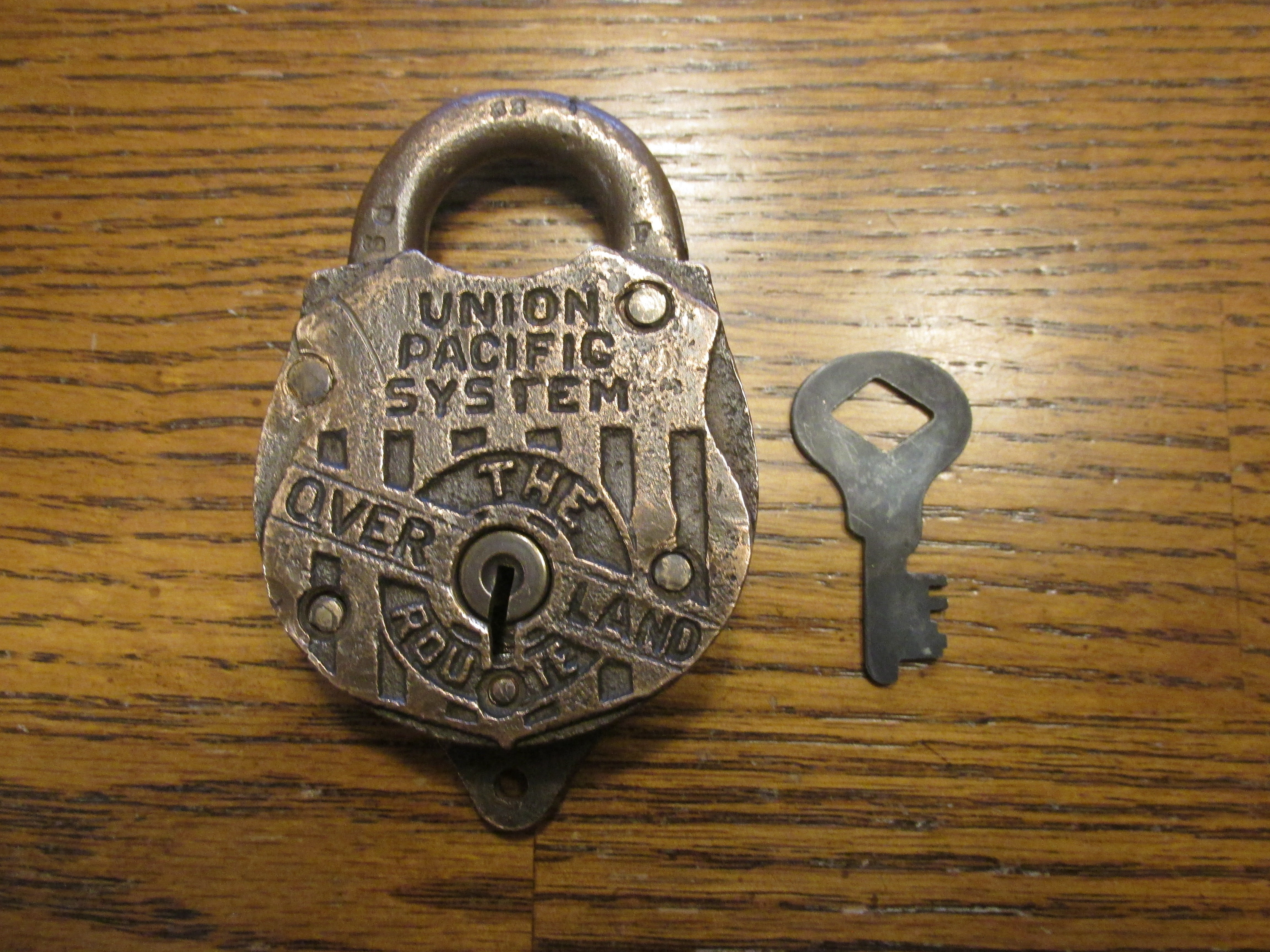 Union Pacific Shield Lock – Midwest Railroad Emporium